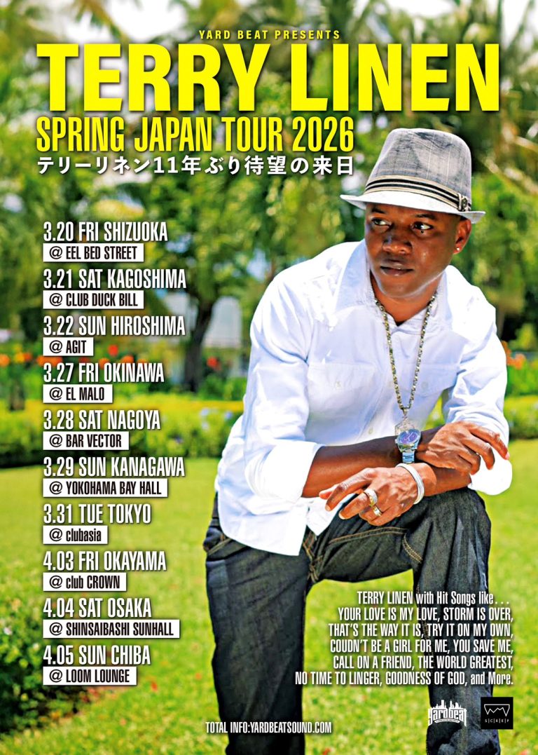 TERRY LINEN – Spring Japan Tour 2026 -【各地の開催場所が決定！！】 | YARD BEAT